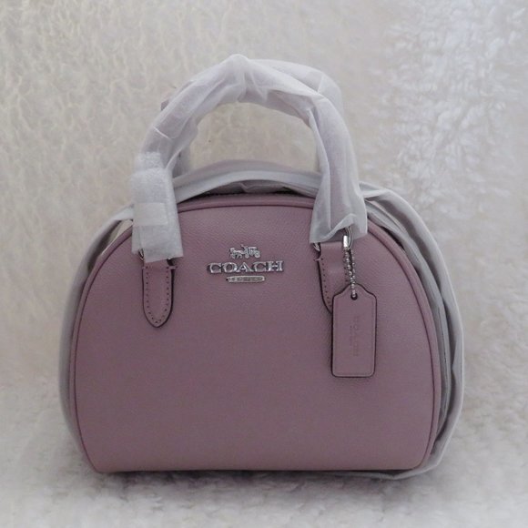 Coach | Bags | Coach Crossgrain Leather Sydney Satchel Ice Purple ...